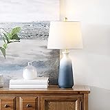 Safavieh Lighting Collection Hanron Blue 26-inch Bedroom Living Room ...