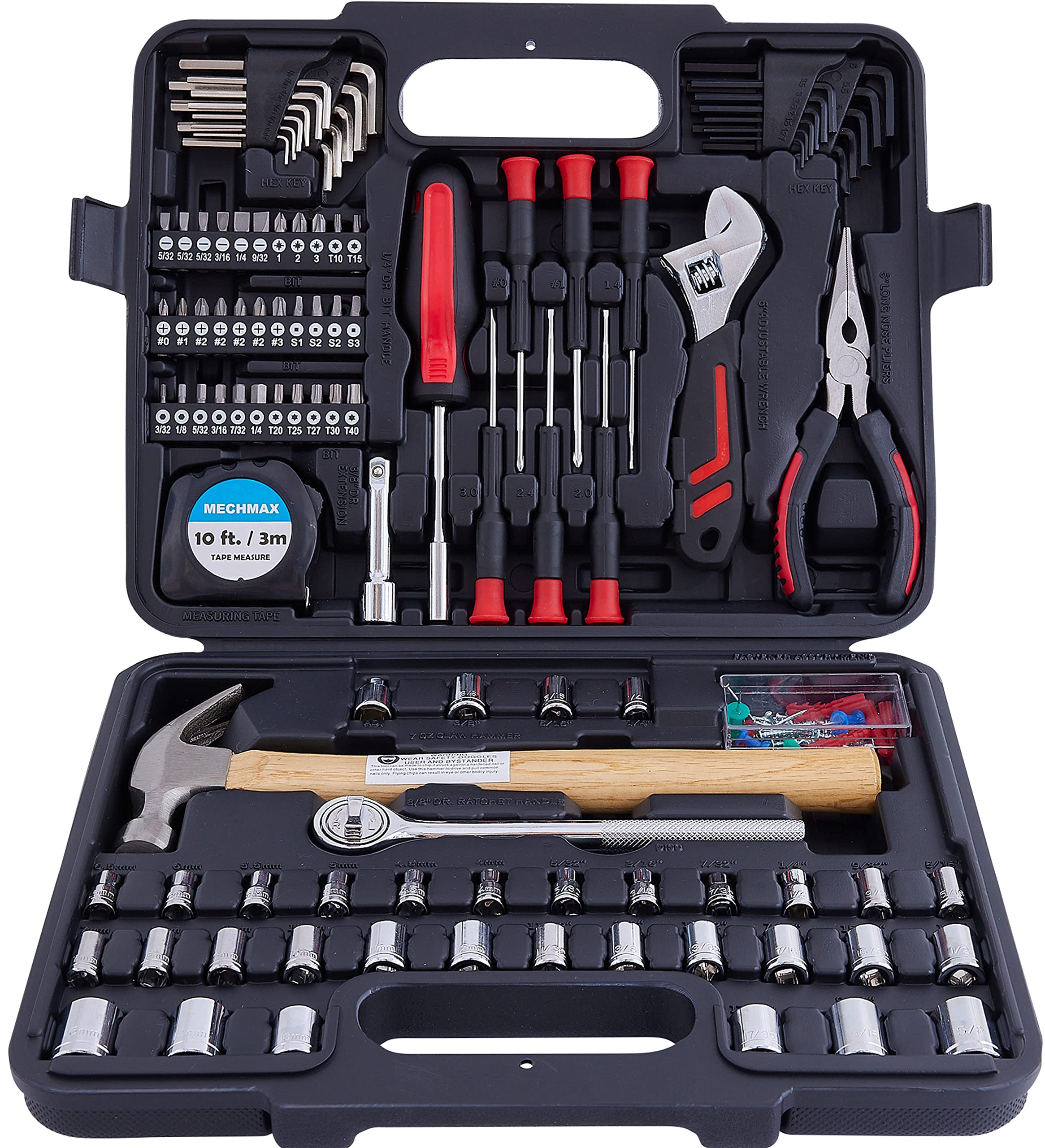 Mua 149 Piece MECHMAX Home Repair Tool Set with Tool Box Storage Case ...