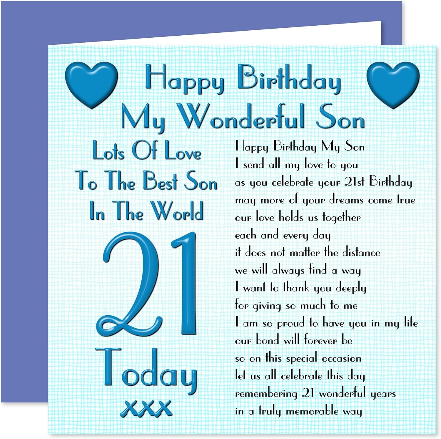 Happy 21st Birthday Son Wishes The Cake Boutique