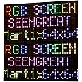 Amazon.com: xicoolee RGB Matrix LED Display Panel 64x64, 3mm Pitch, 4096 RGB LEDs, High ...