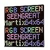 RGB Matrix LED Display Panel 64x64, 3mm Pitch, 4096 RGB LEDs, High Brightness & Resolution ...