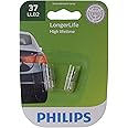 Amazon.com: Philips 37 LongerLife Miniature Bulb, 2 Pack : Automotive