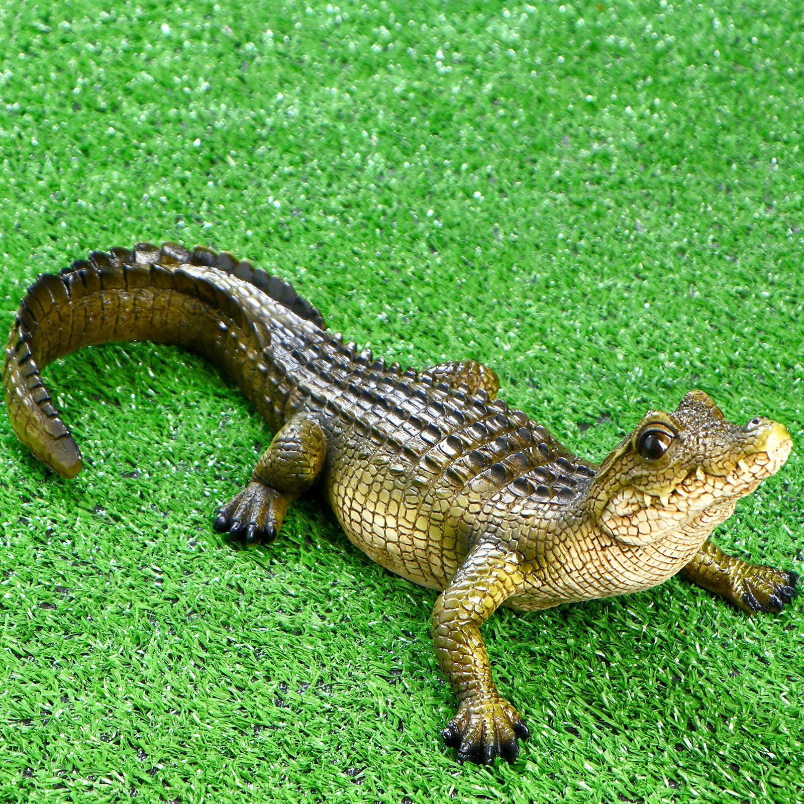 The Swamp Beast Lawn Alligator Crocodile Caiman Garden Sculpture 13 ...