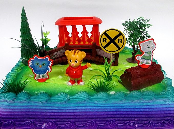 DANIEL TIGER'S NEIGHBORHOOD 10 Piece Birthday CAKE Topper Set ...