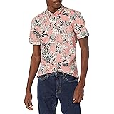 Amazon.com: Goodthreads Men's Slim-Fit Short-Sleeve Printed Poplin ...