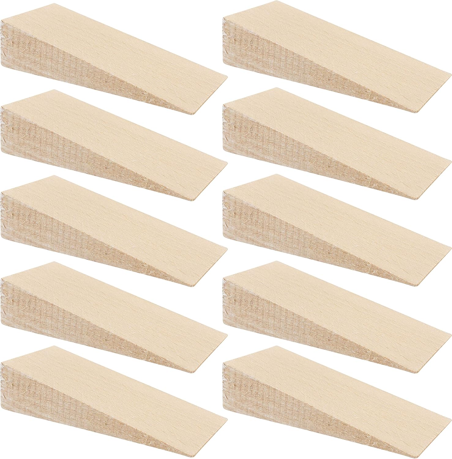 haggiy Hardwood Wedges - Chocks Made of Natural Beech (LxWxH) 100 x 40 ...