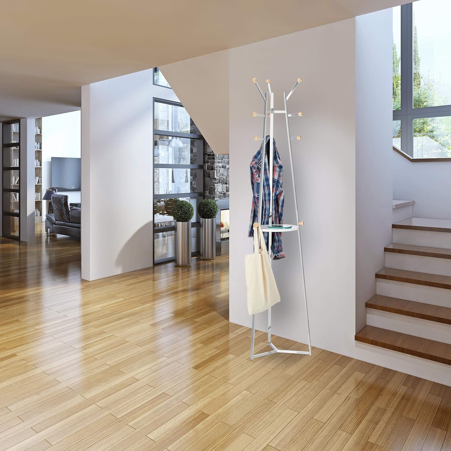 Recibidor moderno perchero | Percheros de pared, percheros de pie...