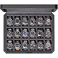 Amazon.com: ROTHWELL 18-Slot Watch Case – Luxury Watch Box for Men ...