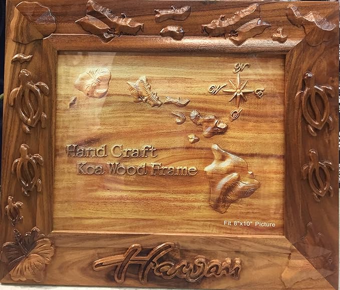 Amazon.com - Pacific T Koa Wood Handcrafted 8"x10" Picture Frame ...