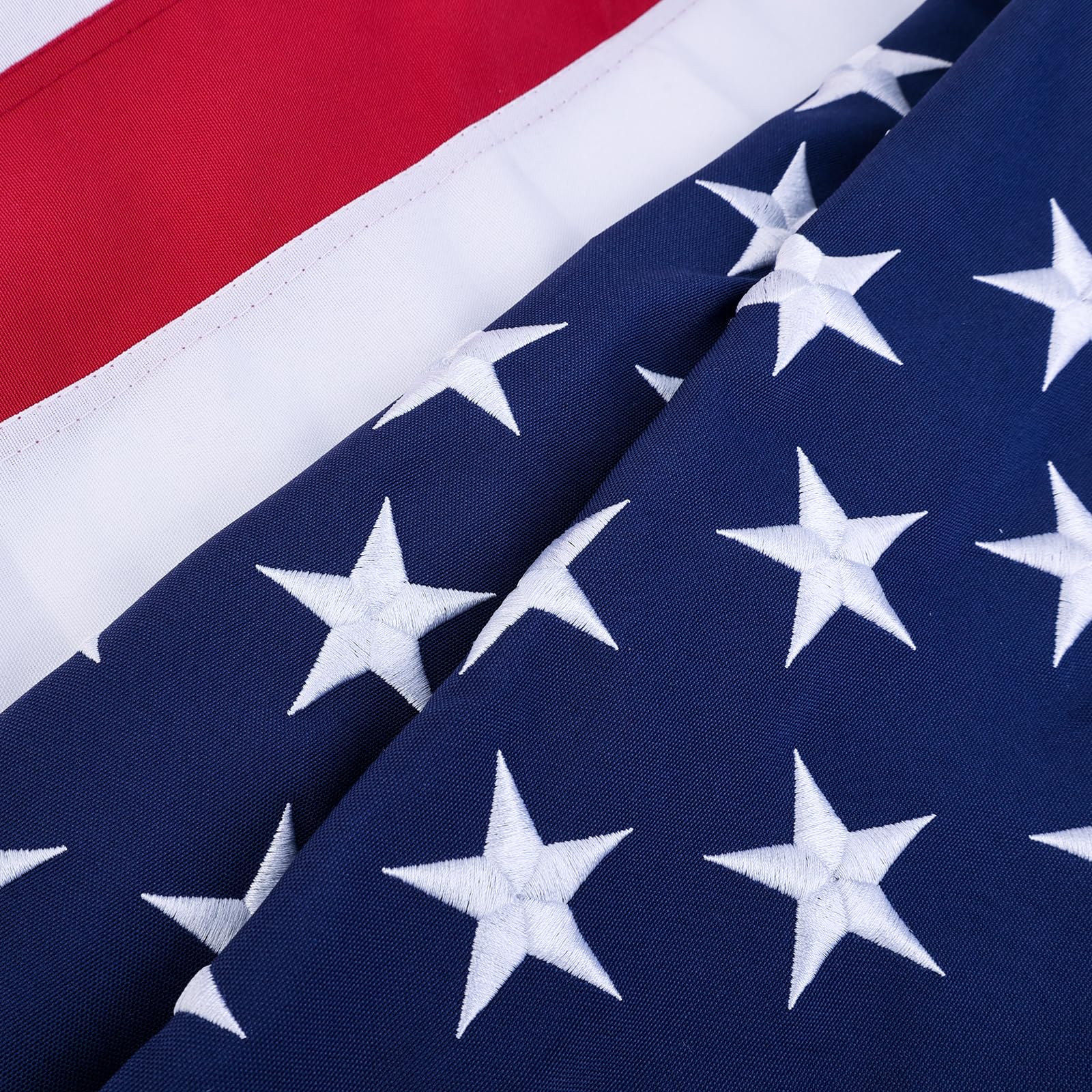 Flags for Outside, 100% Polyester 3x5 ft US Flag Embroidered Stars Two ...