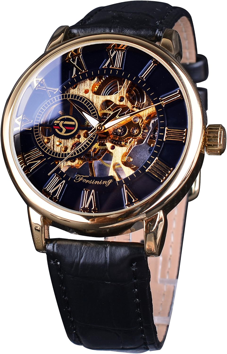 Forsining Royal Roman Number Men Watch Top Brand Luxury Skeleton ...