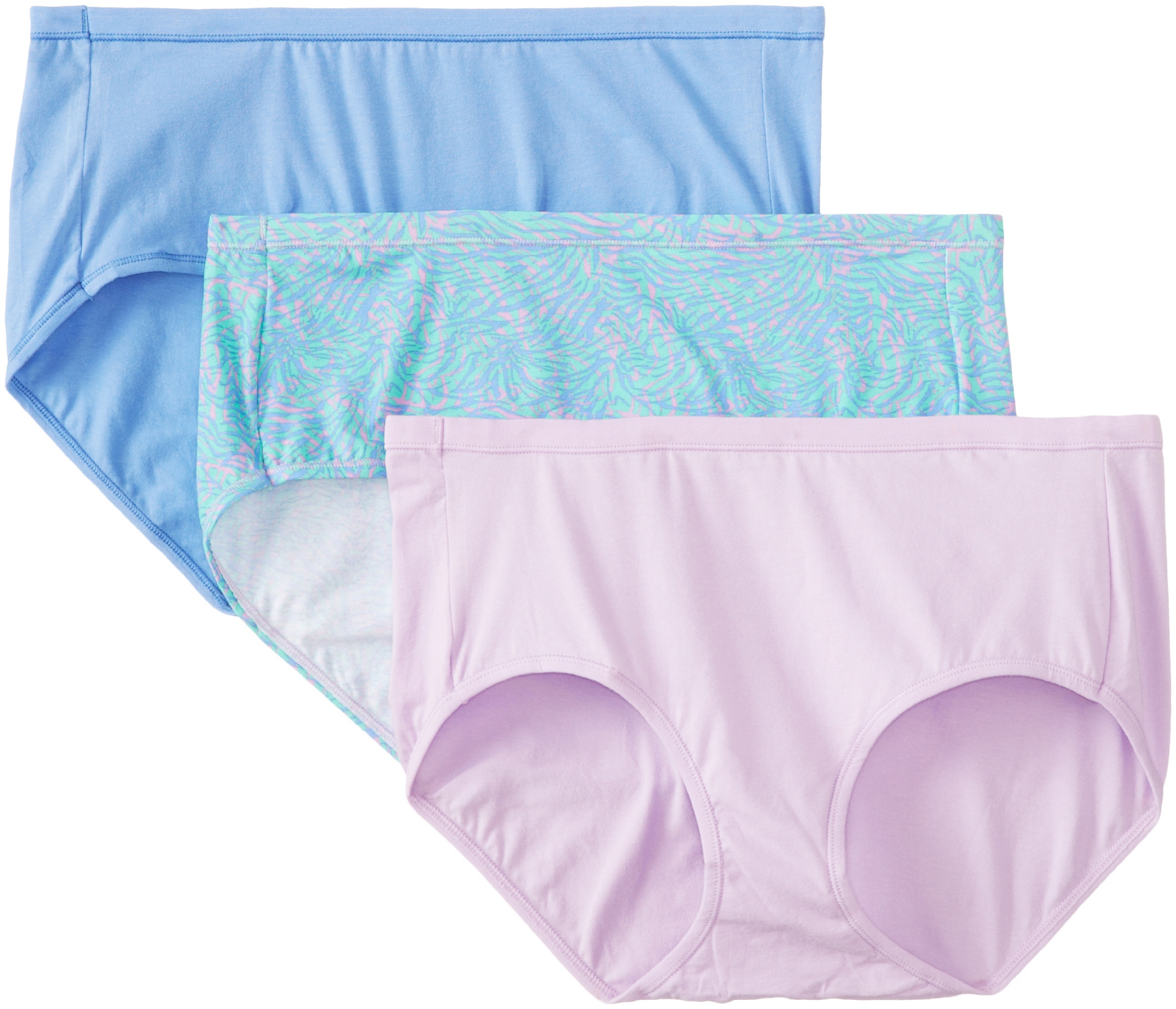 Hanes Womens 3 Pack Comfortsoft Cotton Stretch Low Rise Brief