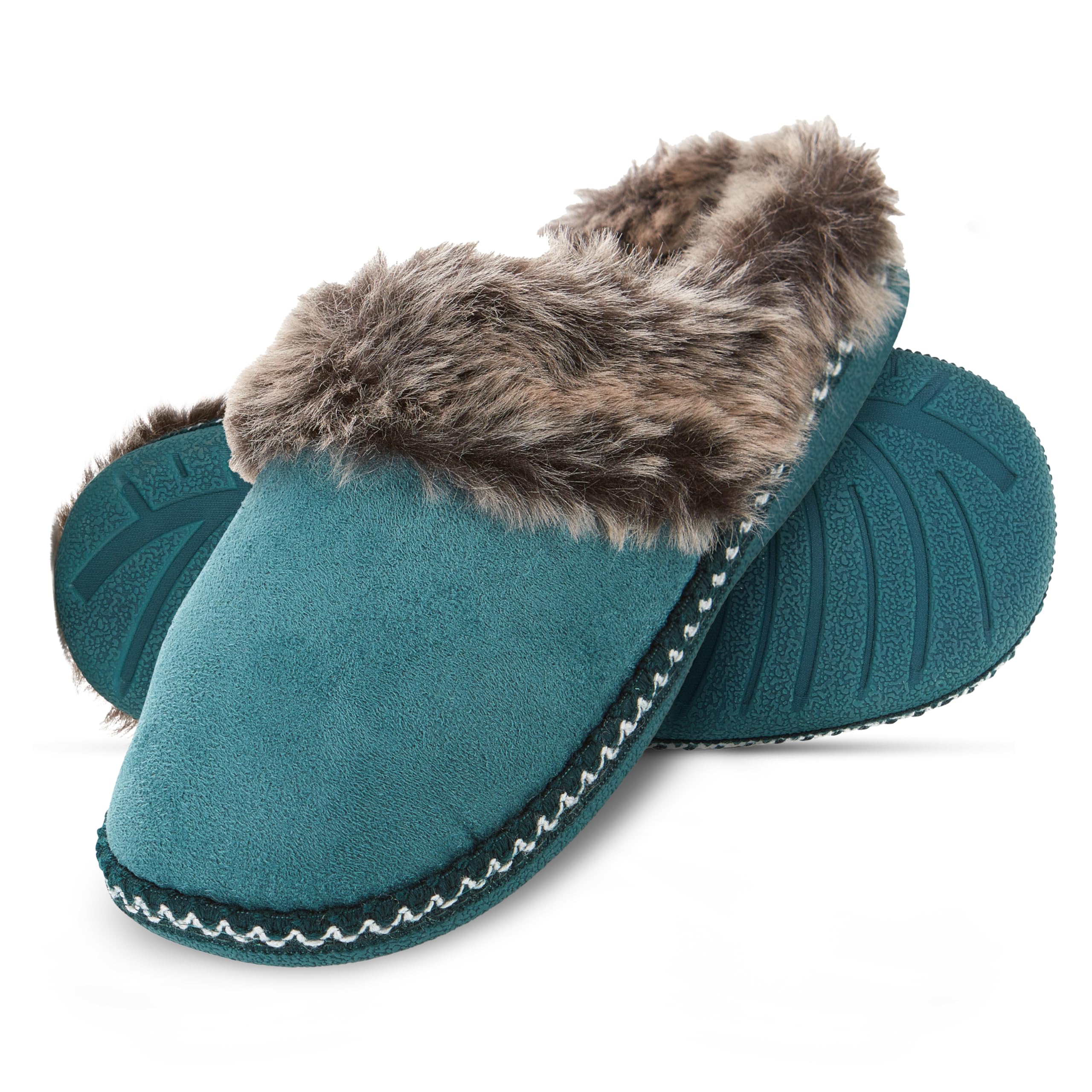 Floopi House Slippers for Women, Aztec Fur Lined Clog Womens Slippers ...