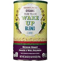 Amazon.com : Trader Joe's Organic Fair Trade Wake Up Blend Coffee 28 oz : Grocery & Gourmet Food