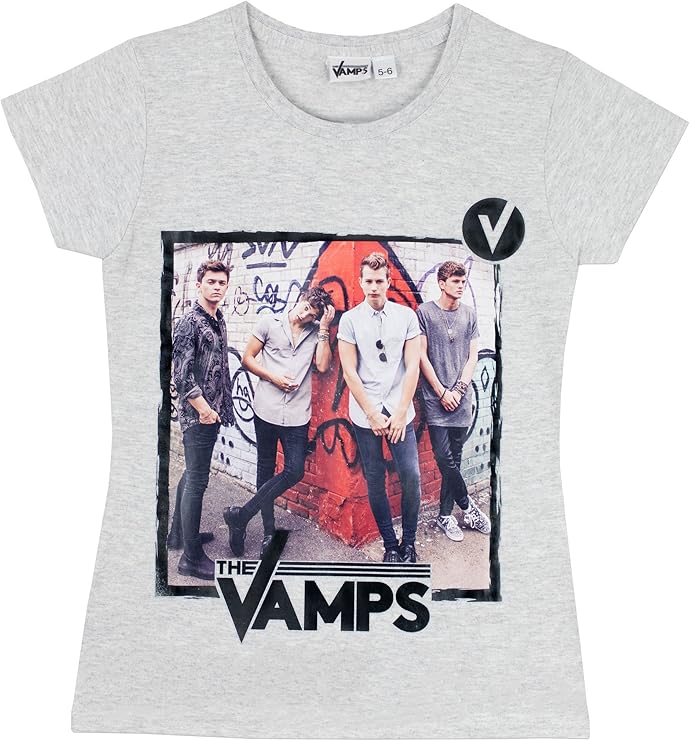 The Vamps Girls The Vamps T-Shirt Age 5 to 6 Years: Amazon.co.uk: Clothing
