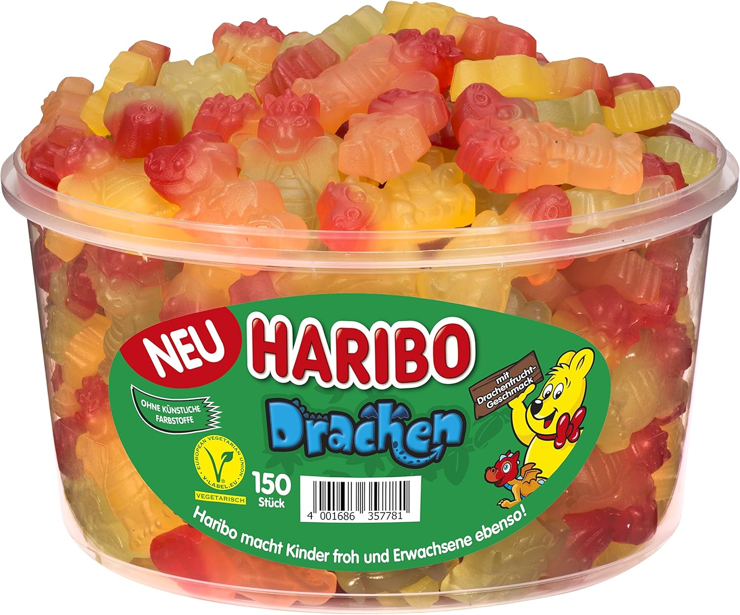 Haribo Dragon 150 Pieces (1350g): Amazon.co.uk: Health & Personal Care