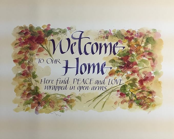 Amazon.com: Welcome to Our Home (Prayer/Religious) - Unknown 16x20 ...