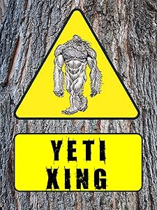 Amazon.com: Yeti Crossing Sign Poster Yeti Poster (18x24): Posters & Prints