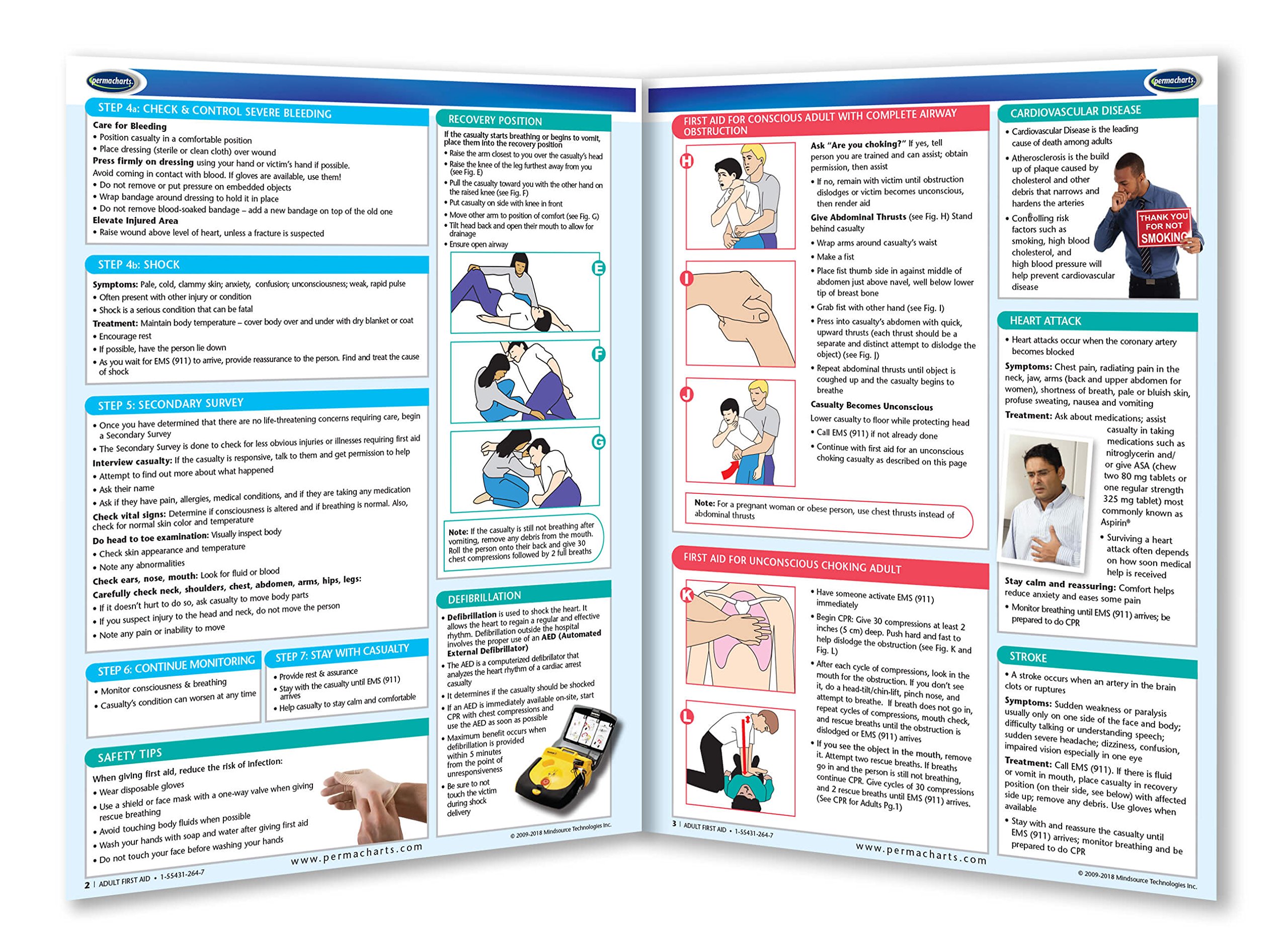 Mua Adult First Aid Guide - Medical - Emergency Quick Reference Guide ...