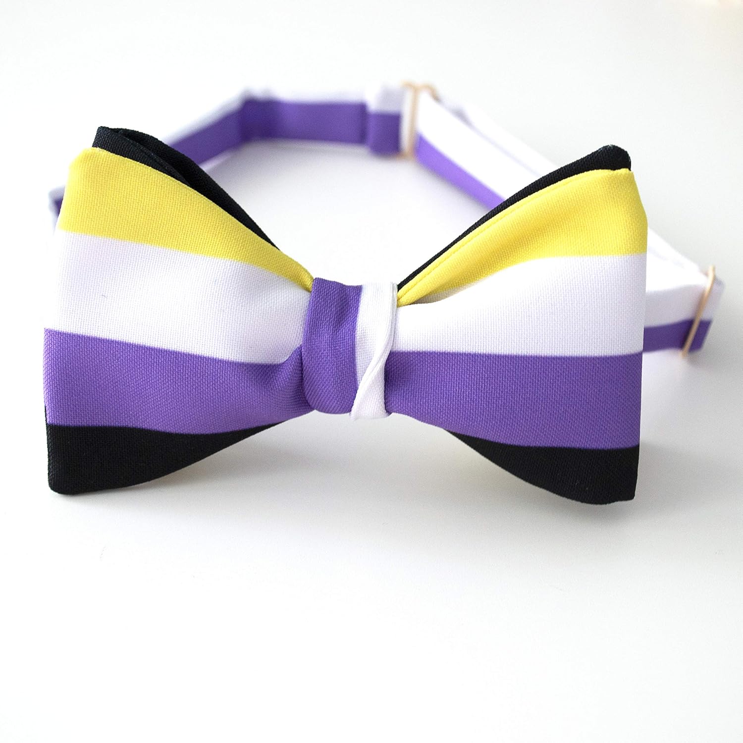 Amazon.com: Non-binary pride self tie bow tie, lgbtq bow tie: Handmade