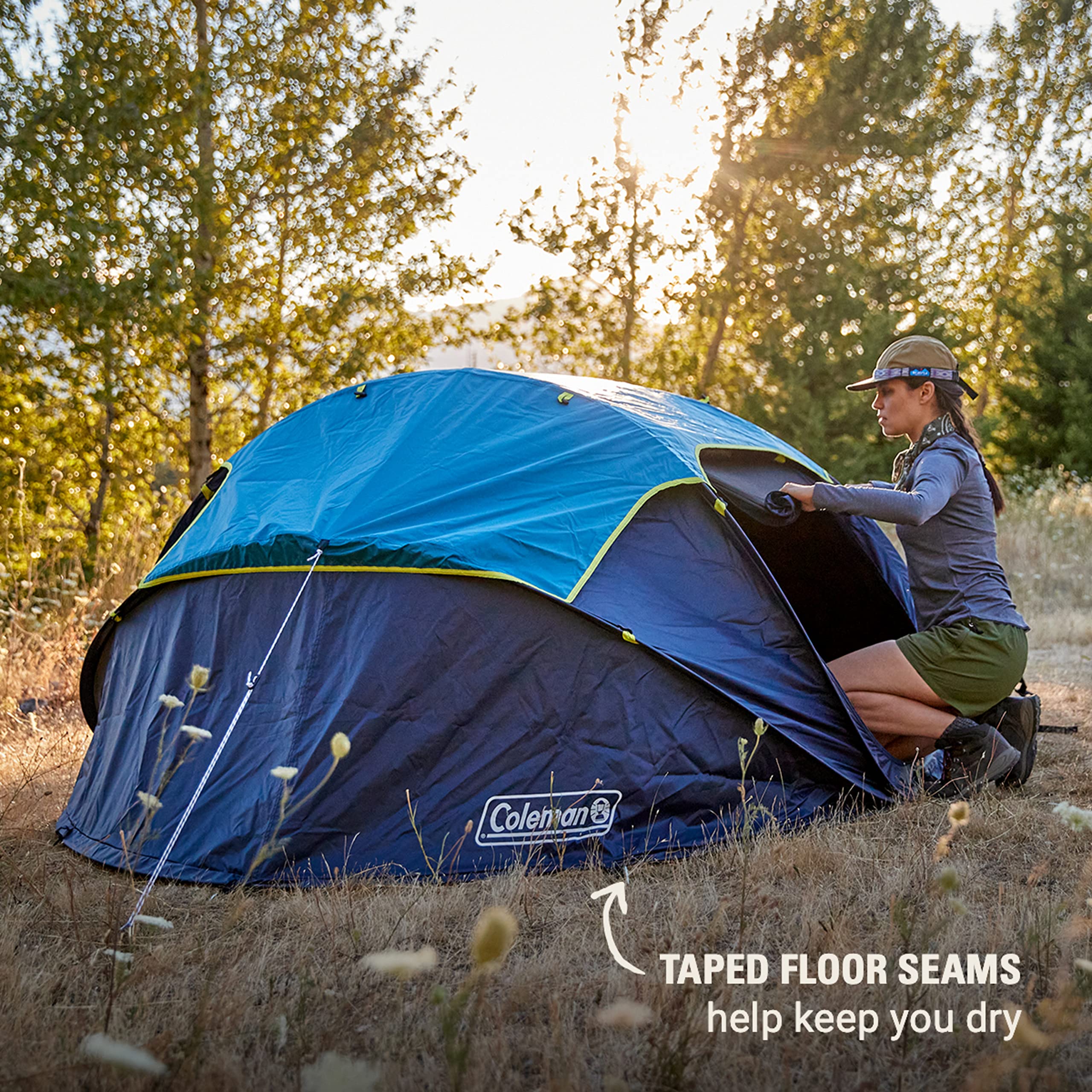 Mua Coleman Pop-Up Camping Tent with Dark Room Technology, 2/4 Person ...