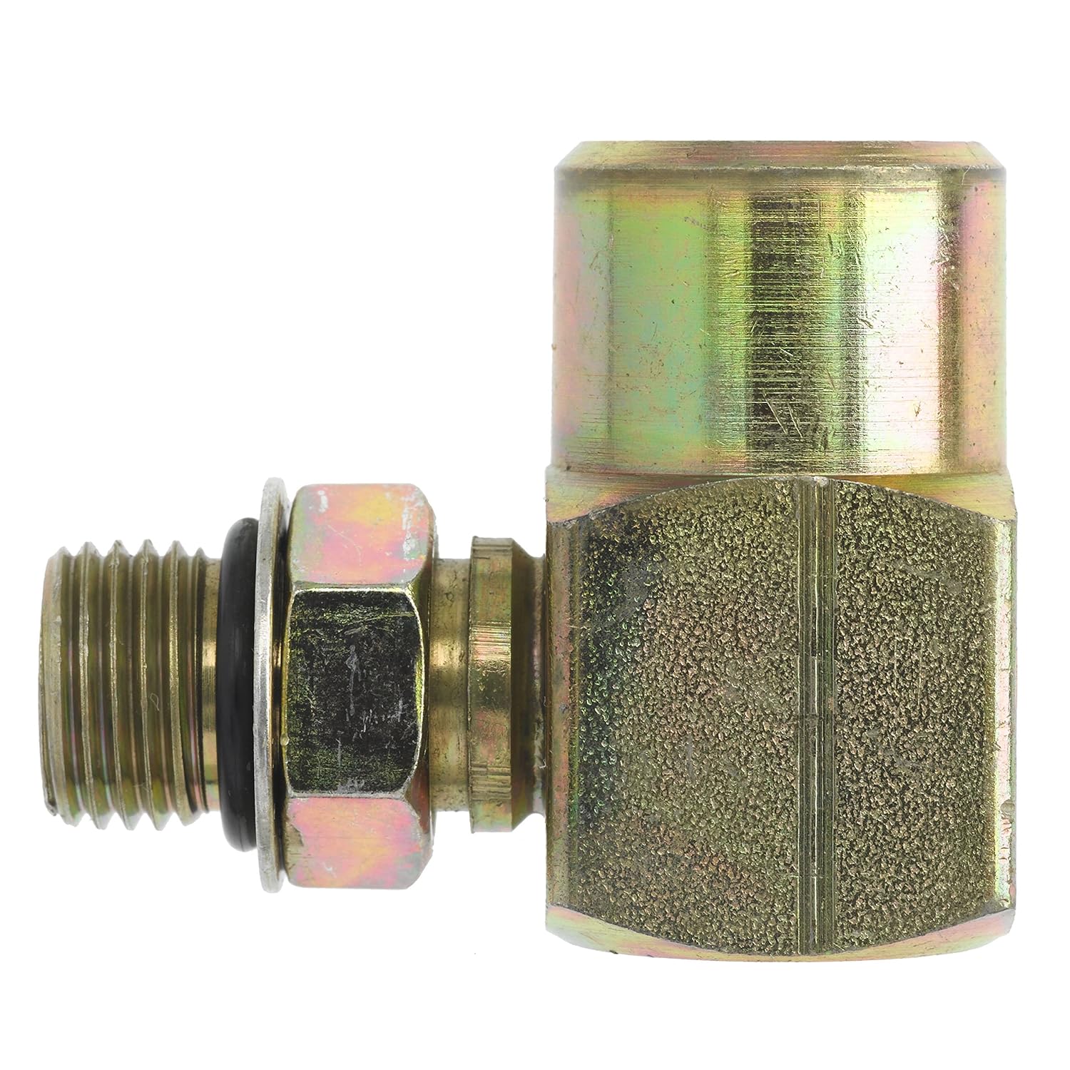 3/4-16 SAE ORB x 3/8-18 NPTF Thread 1/2 Male Adjustable O-Ring Boss x 1 ...