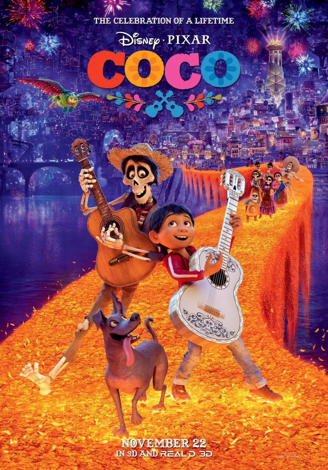 Coco Poster Print Wall Art A6 A5 A4 A3 Movie Cinema Animated Disney ...