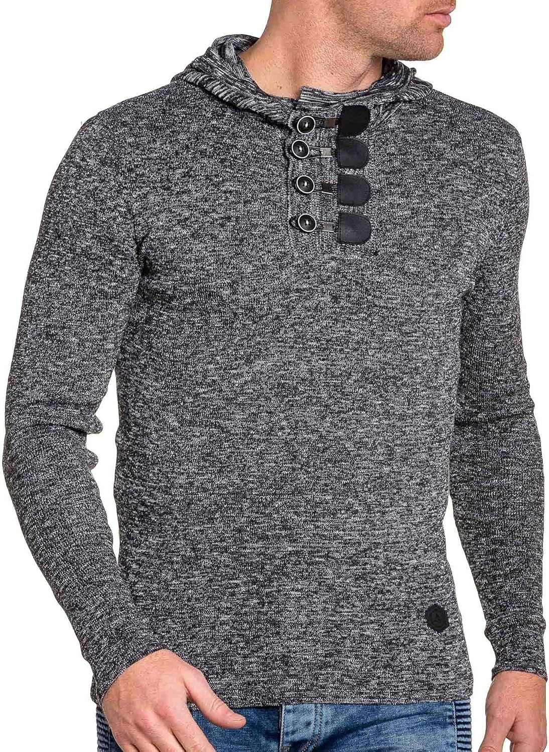 Pull Fin Homme Noir à Capuche - S - Noir: Amazon.fr: Vêtements et ...