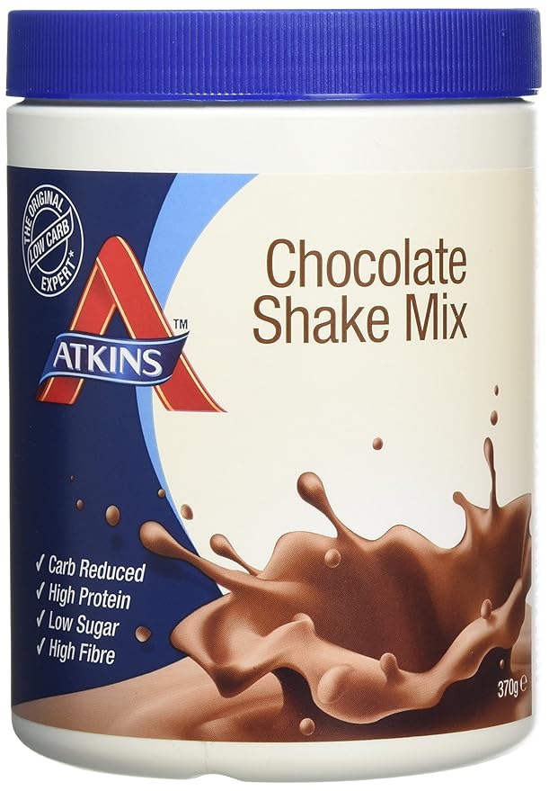 Atkins Low Carb, High Protein, Chocolate Shake Mix, 370g (10 Servings ...