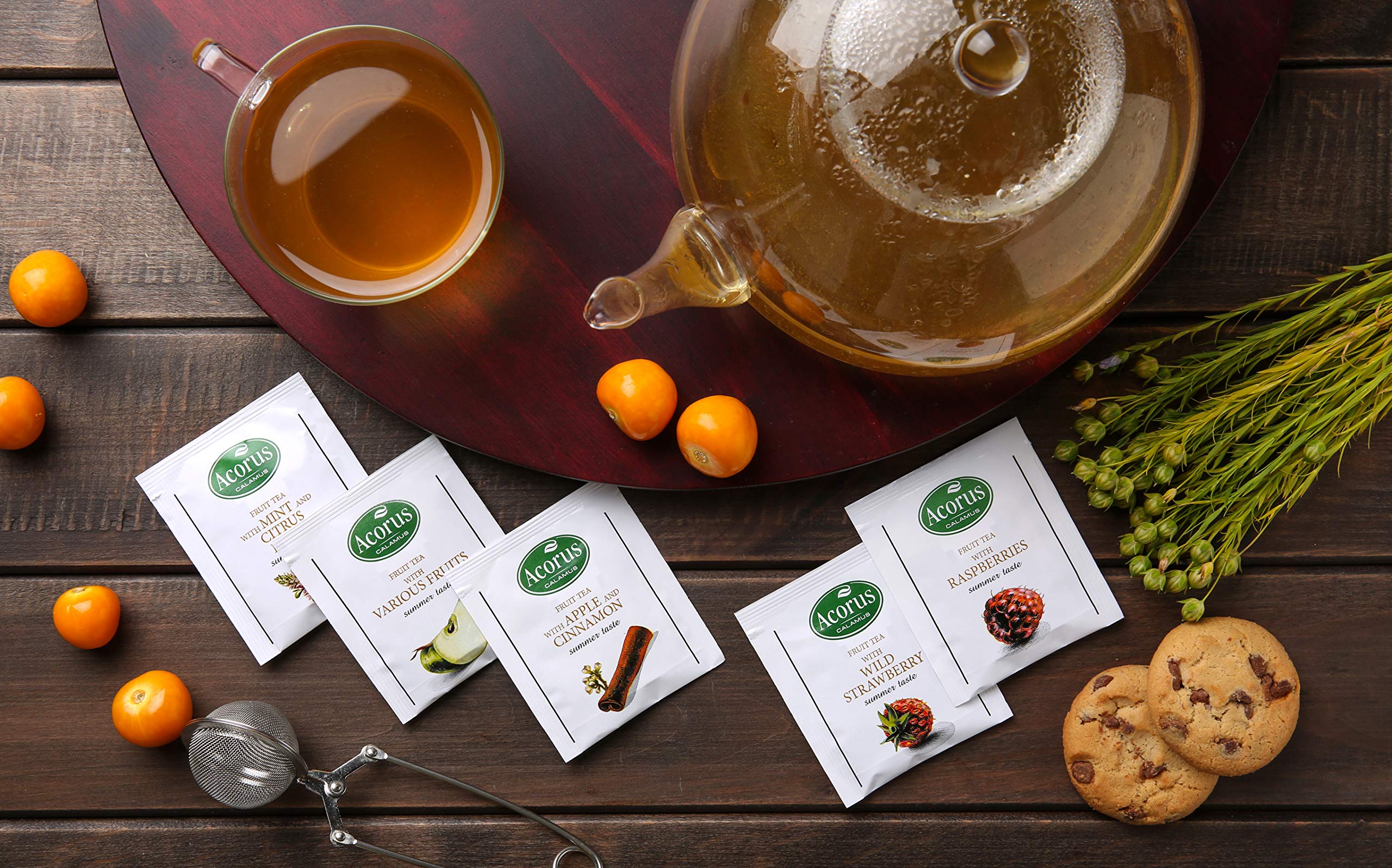 ACORUS Summer Taste – natural Fruit Tea Set of six different flavours ...