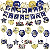 Amazon.com: 27 Pieces We Will Miss You Decorations, We Will Miss You Banner Latex Balloon Set ...