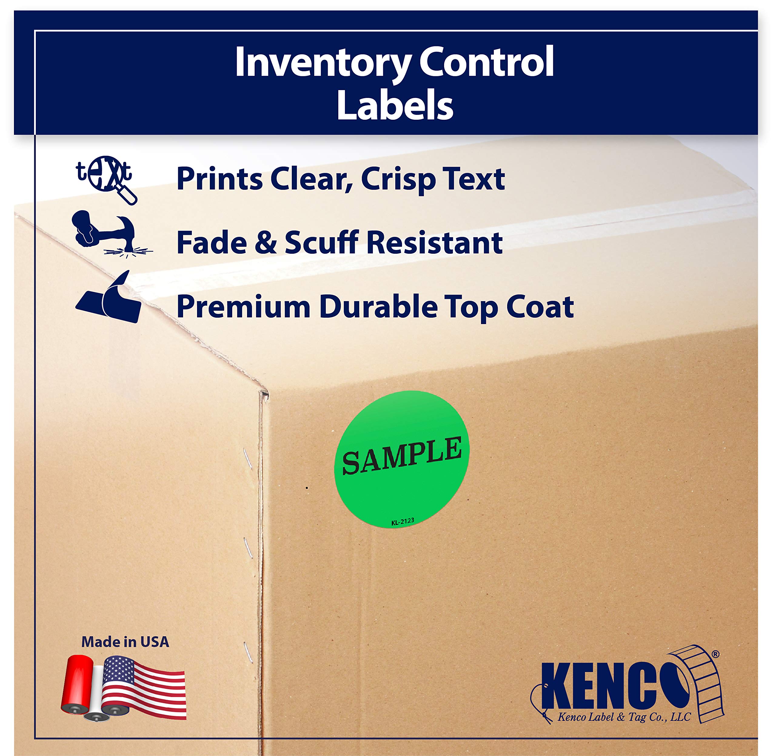 Mua 2" Circle Inventory Control Stickers for Shipping and Inventory ...