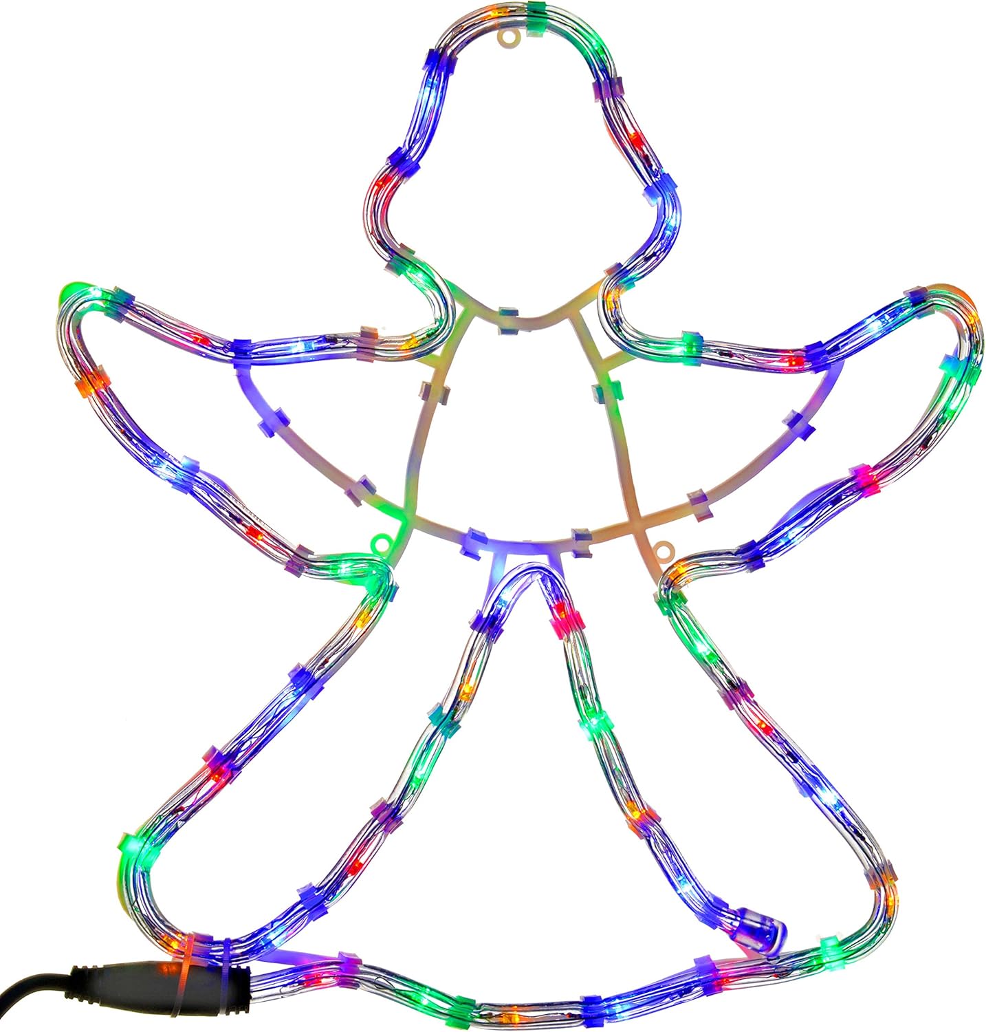 WeRChristmas Pre-Lit LED Angel Rope Light Silhouette, 42 cm – Multi ...
