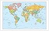 World Ready-to-Frame Wall Map: Signature Edition in Saudi Arabia ...
