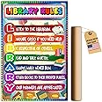 Amazon.com: Library Rules Poster - Colorful Educational Posters ...