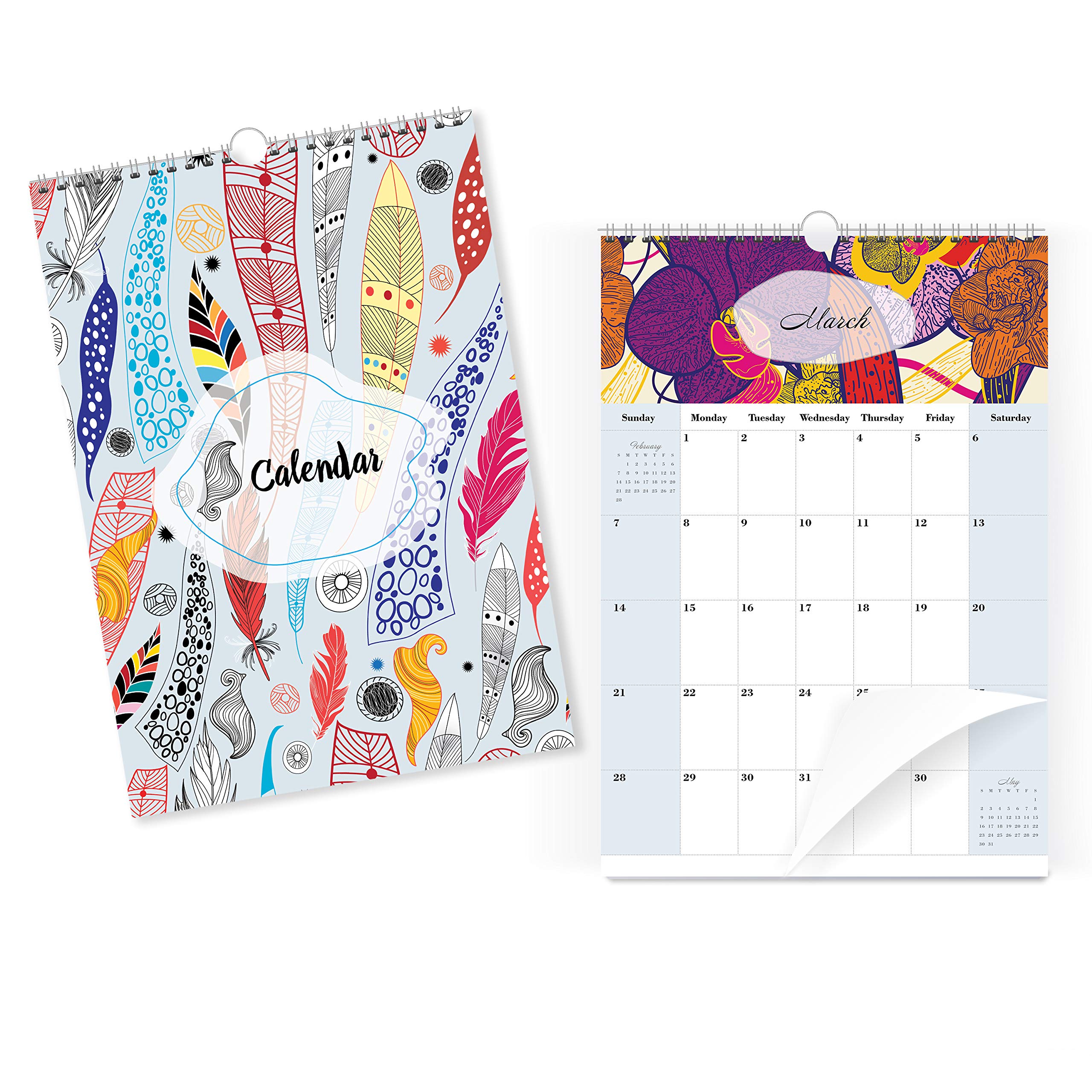 Buy Wall From January Through December 2021 with Stickers - Colour Desk ...