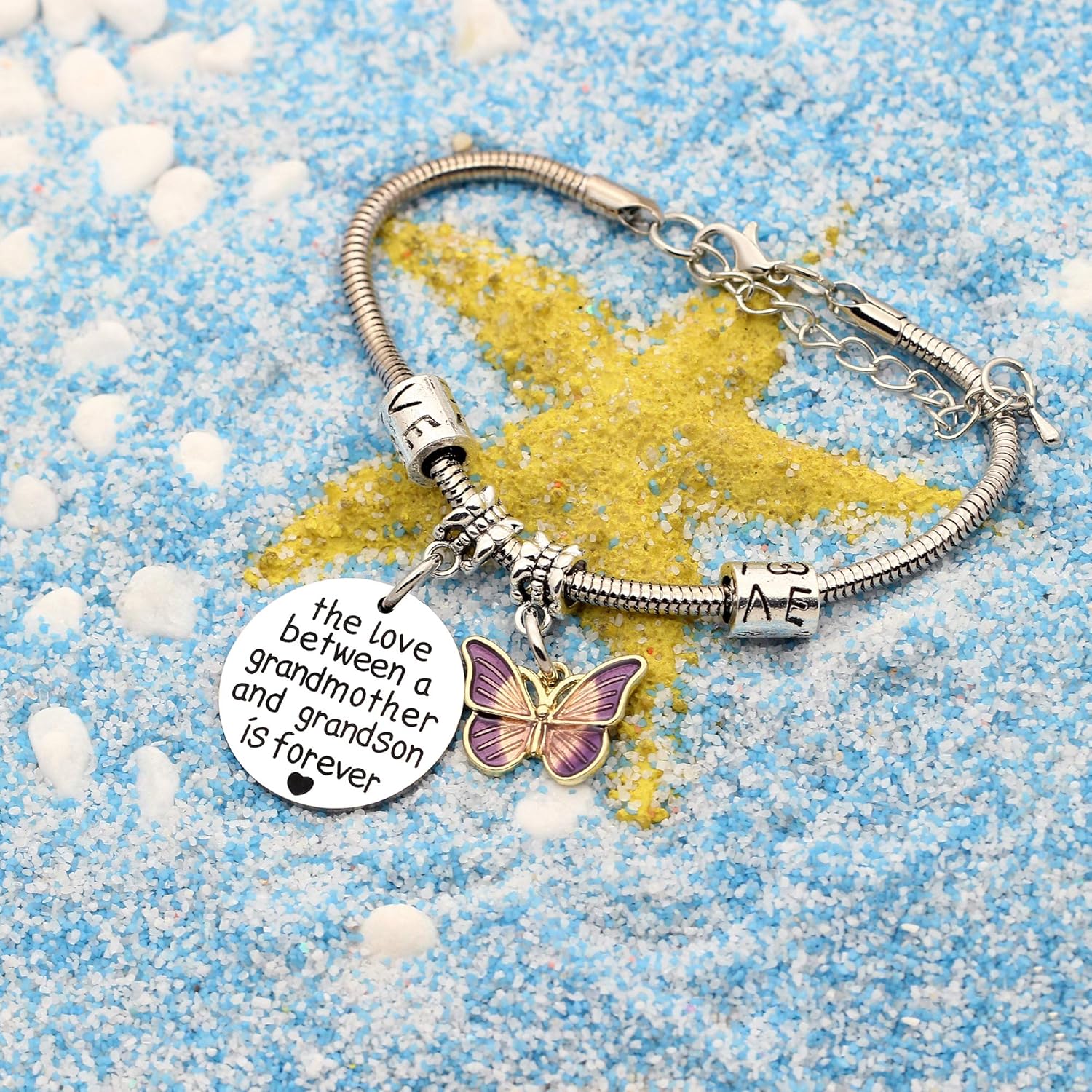 ACAROMAY Grandma Bangles Granddaughter Nana Love Wrist Bracelets ...