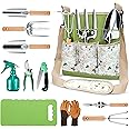 Amazon.com : Grenebo All-in-One Garden Tool Set, 11-Piece Heavy Duty Gardening Tools with ...