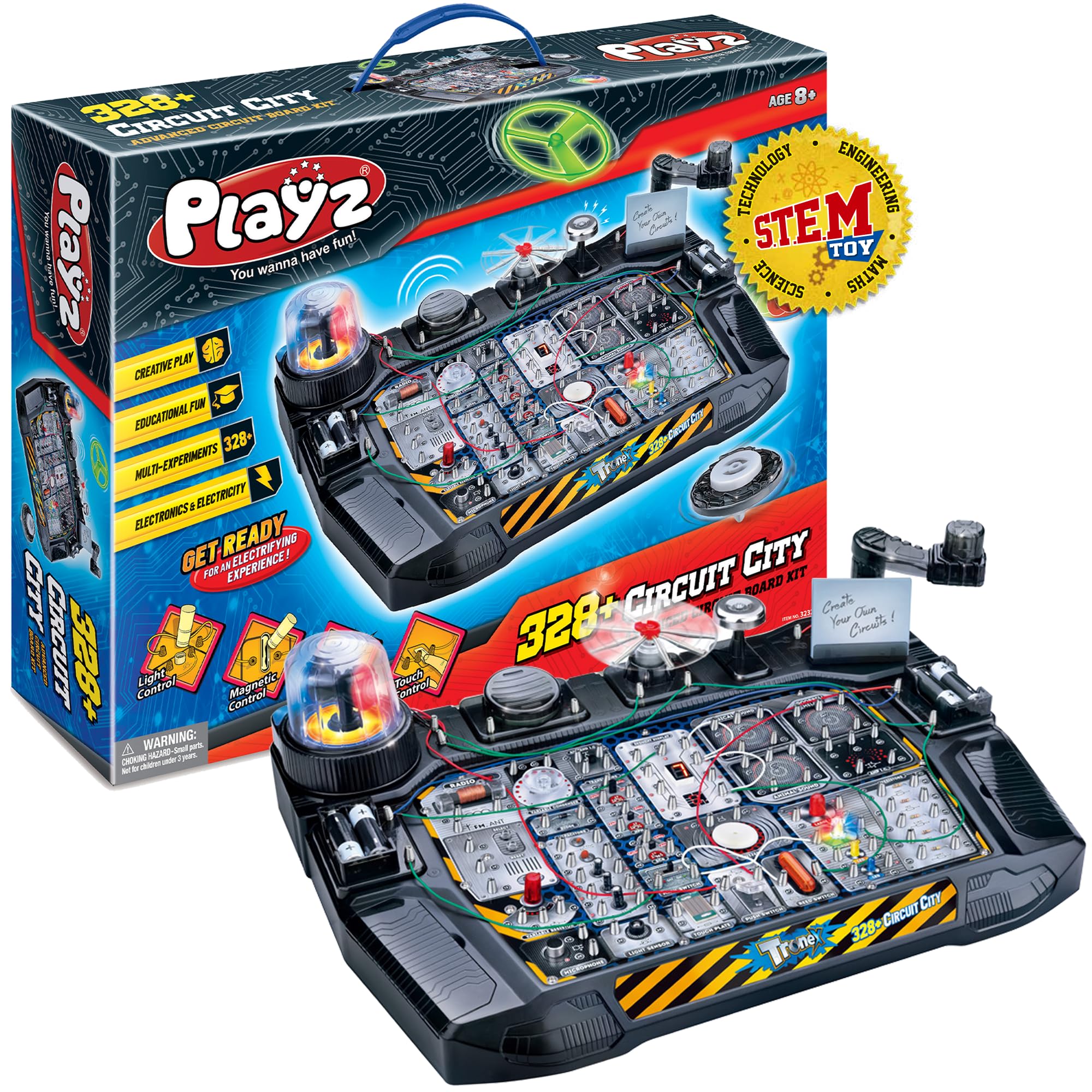 Playz Advanced Electrical Circuit Board Engineering Kit For Kids With ...