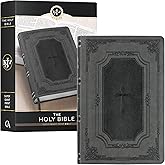 Amazon.com: KJV Holy Bible, Giant Print Full-size Faux Leather Red Letter Edition - Thumb Index ...