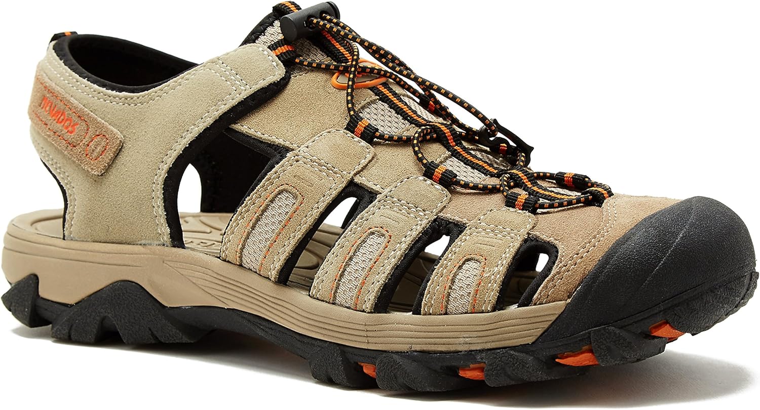 Amazon.com | Nevados Men's Newton Bump Toe Sandal with Bungee Strap ...