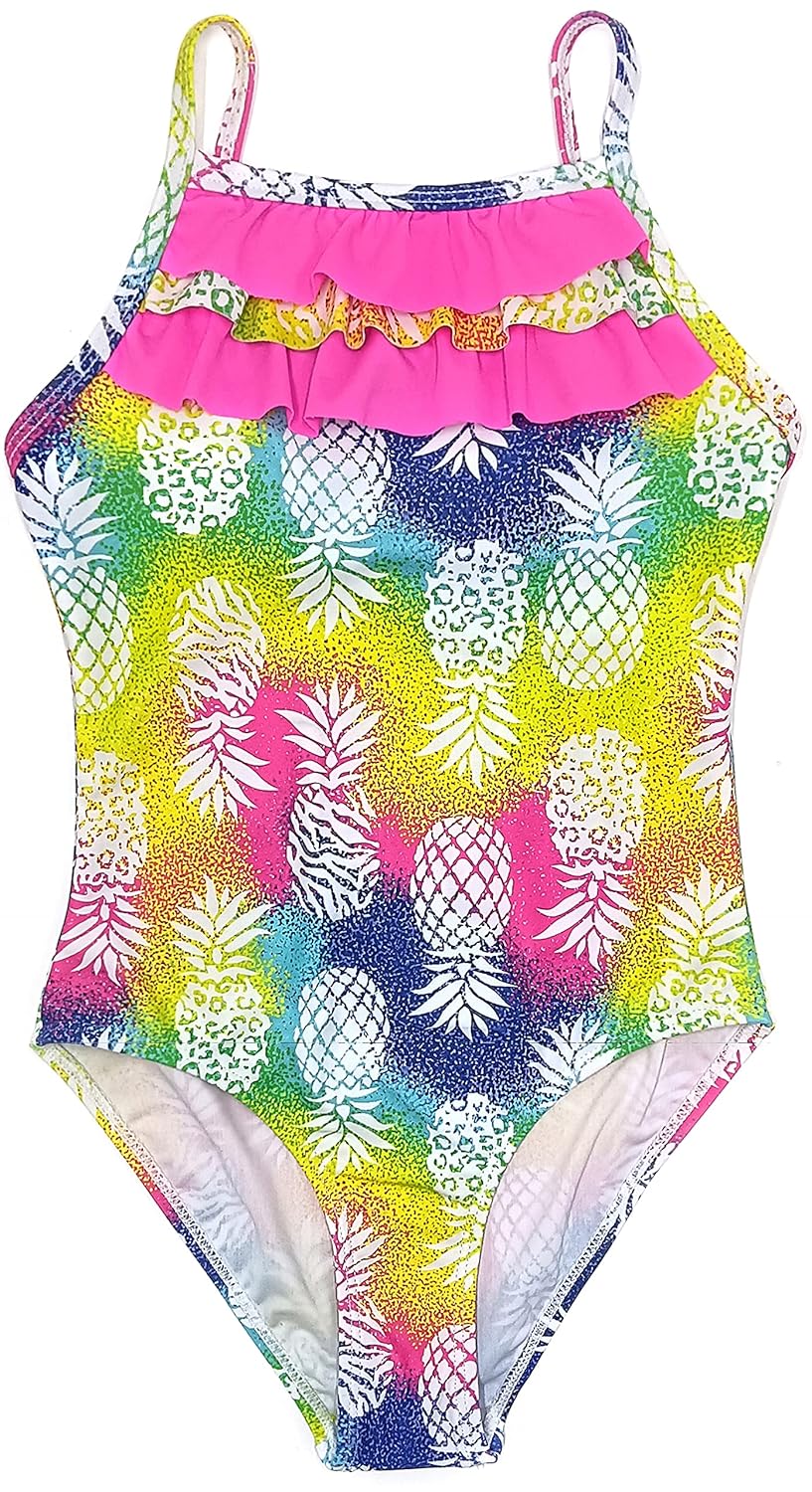 Buy SHEKINI Baby Girl's One Piece Swimsuit Adjustable Strap Swimwear ...