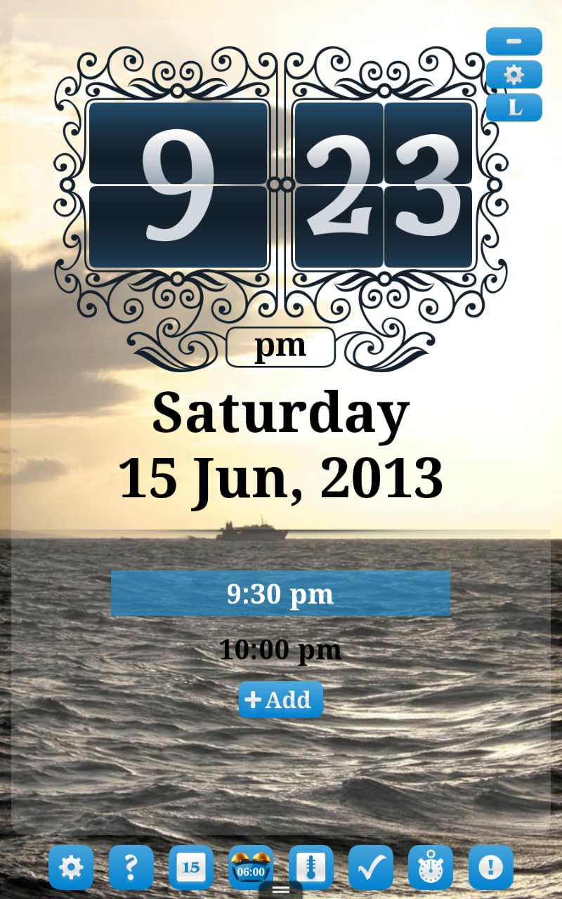 Weather, Calendar, Alarm Clock, ToDo List, Nightstand, Stopwatch ...
