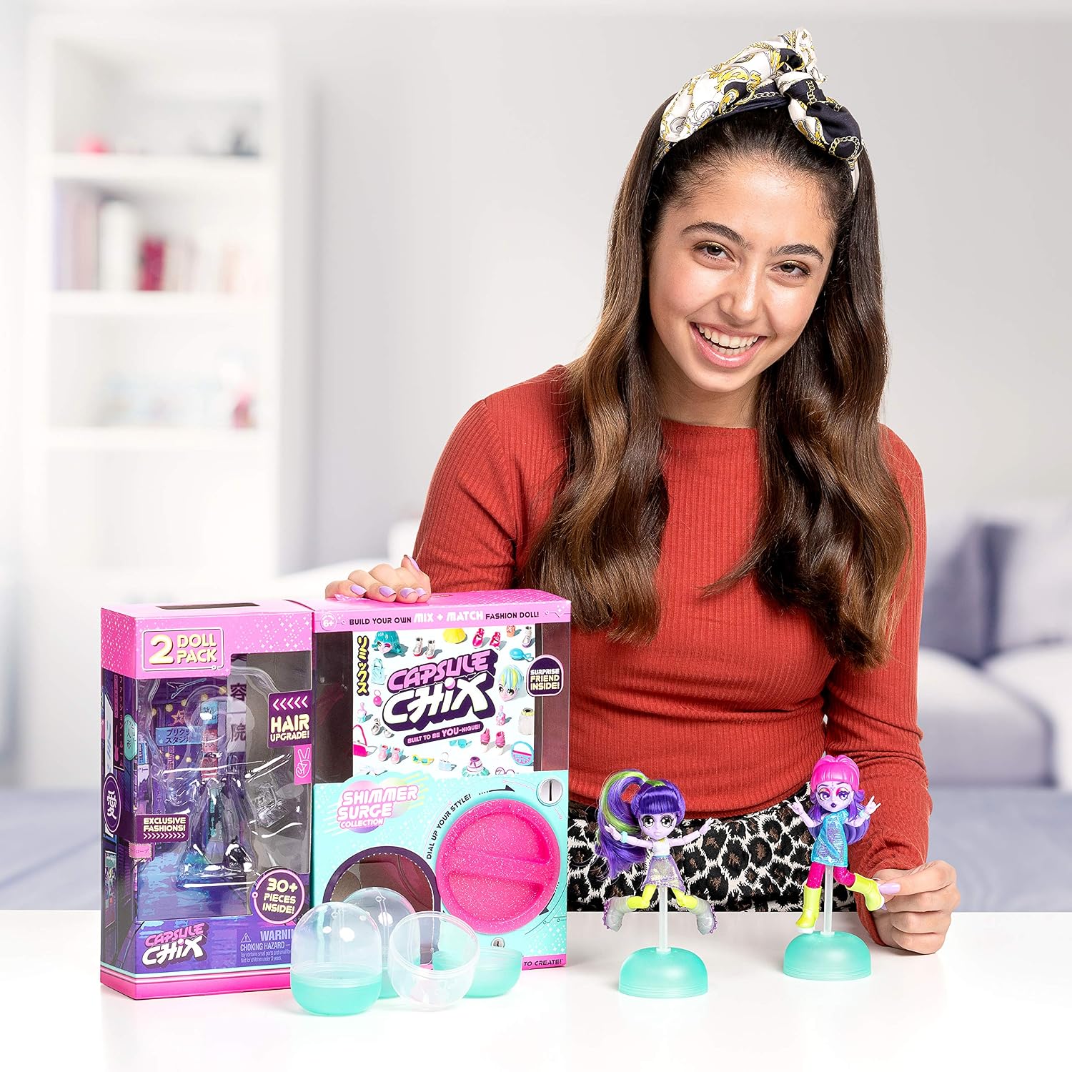 Capsule Chix Shimmer Surge Surprise 2 Doll Pack - BigaMart