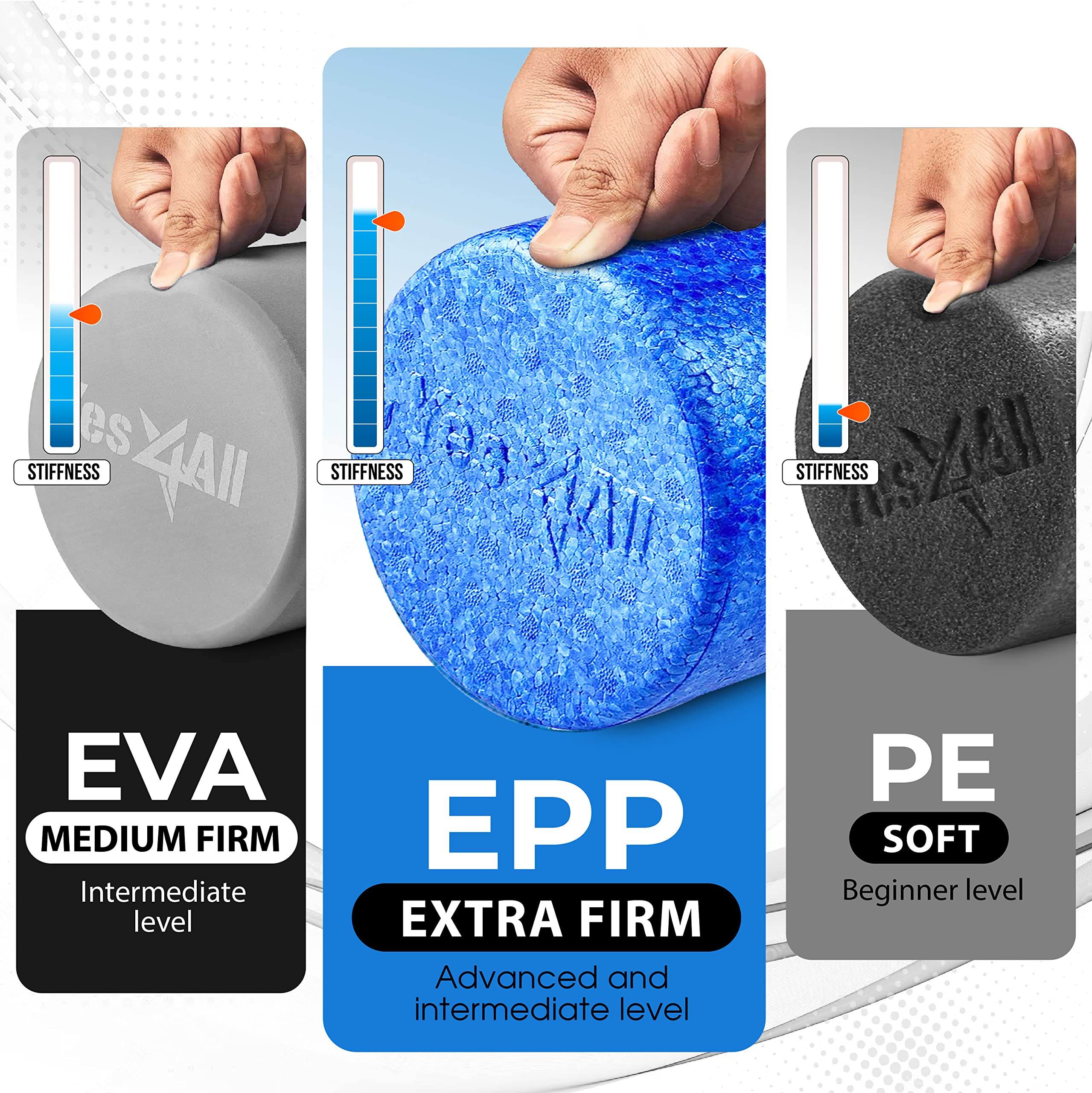 Mua Yes4All High-Density EPP Round Back Roller Foam, Exercise Foam ...