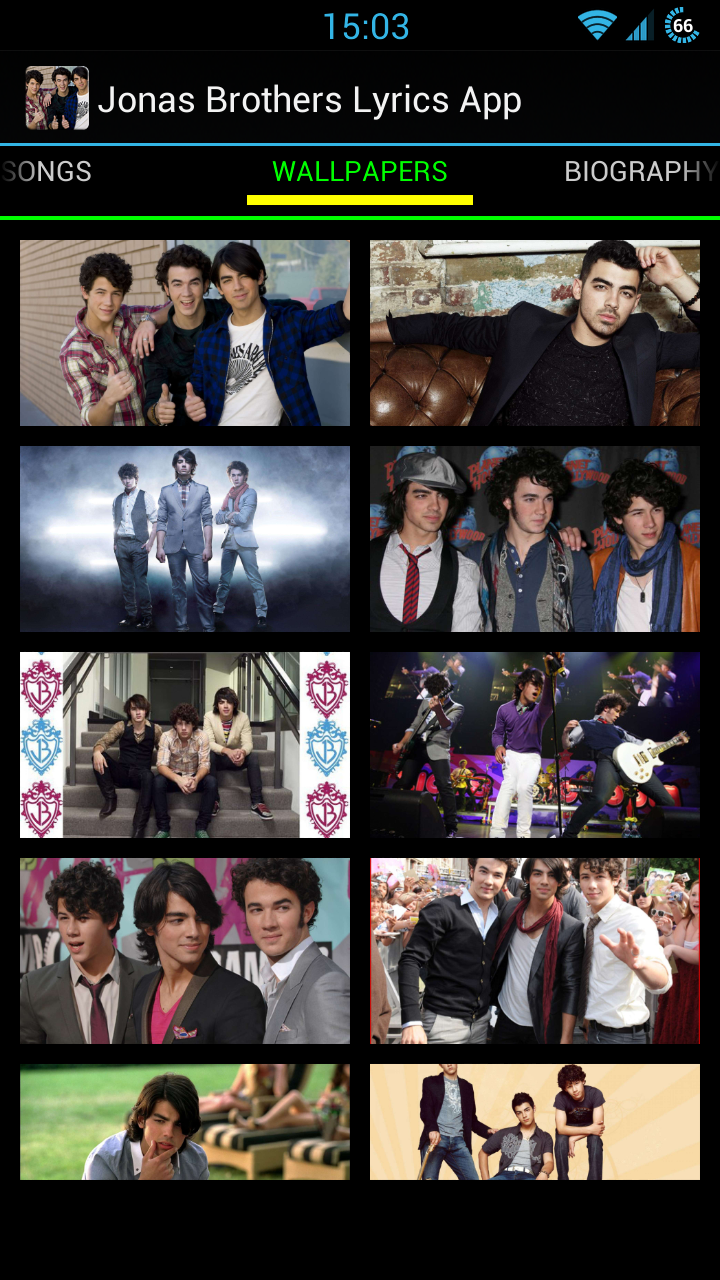 Jonas Brothers Lyrics App:Amazon.co.uk:Appstore for Android