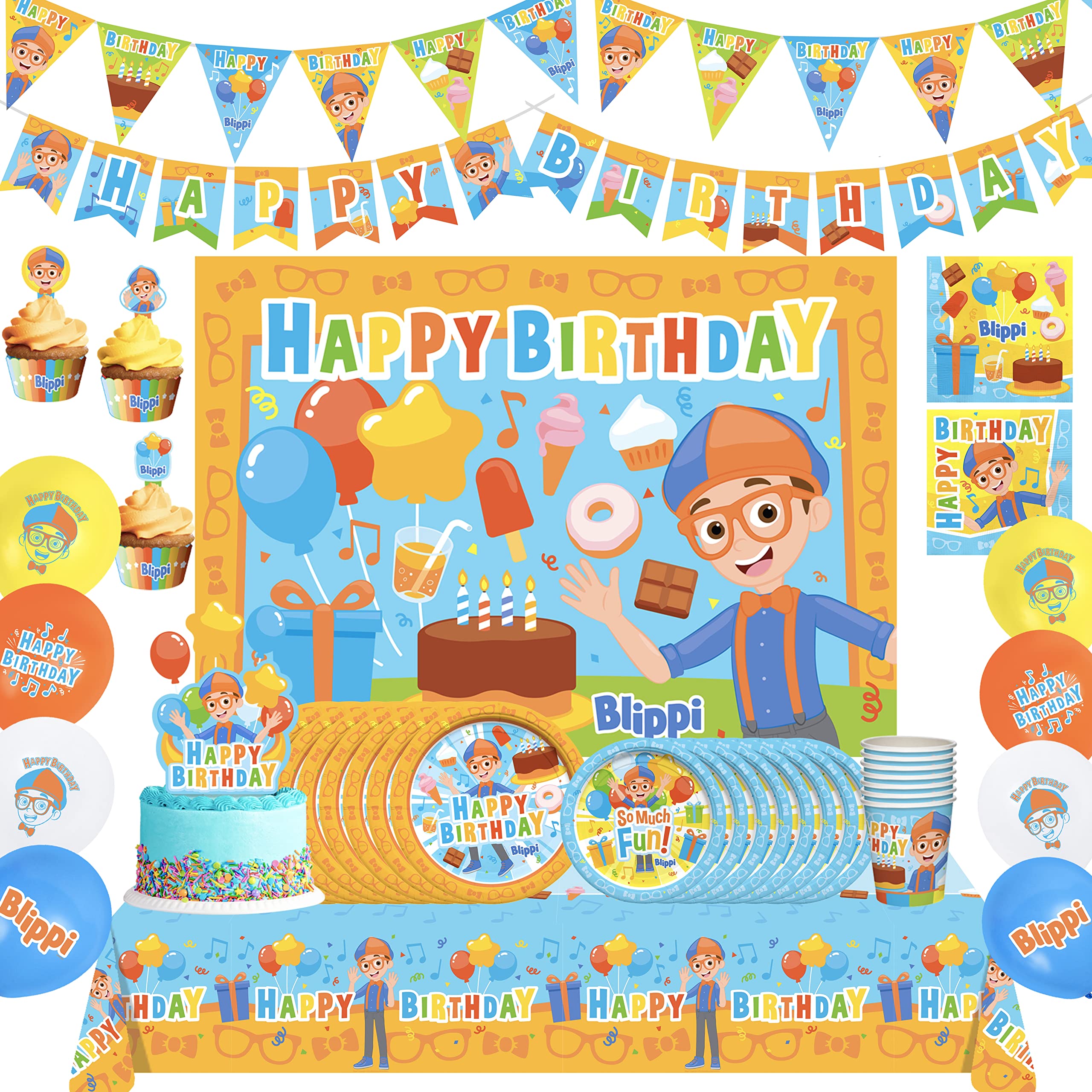 Mua Treasures Gifted Officially Licensed Blippi Birthday Party Supplies ...