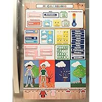 Amazon.com: Sweetpea & Maple Spanish Magnetic Learning Calendar for ...