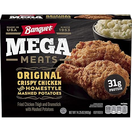 Banquet Mega Meats Original Crispy Chicken with Homestyle Mashed ...