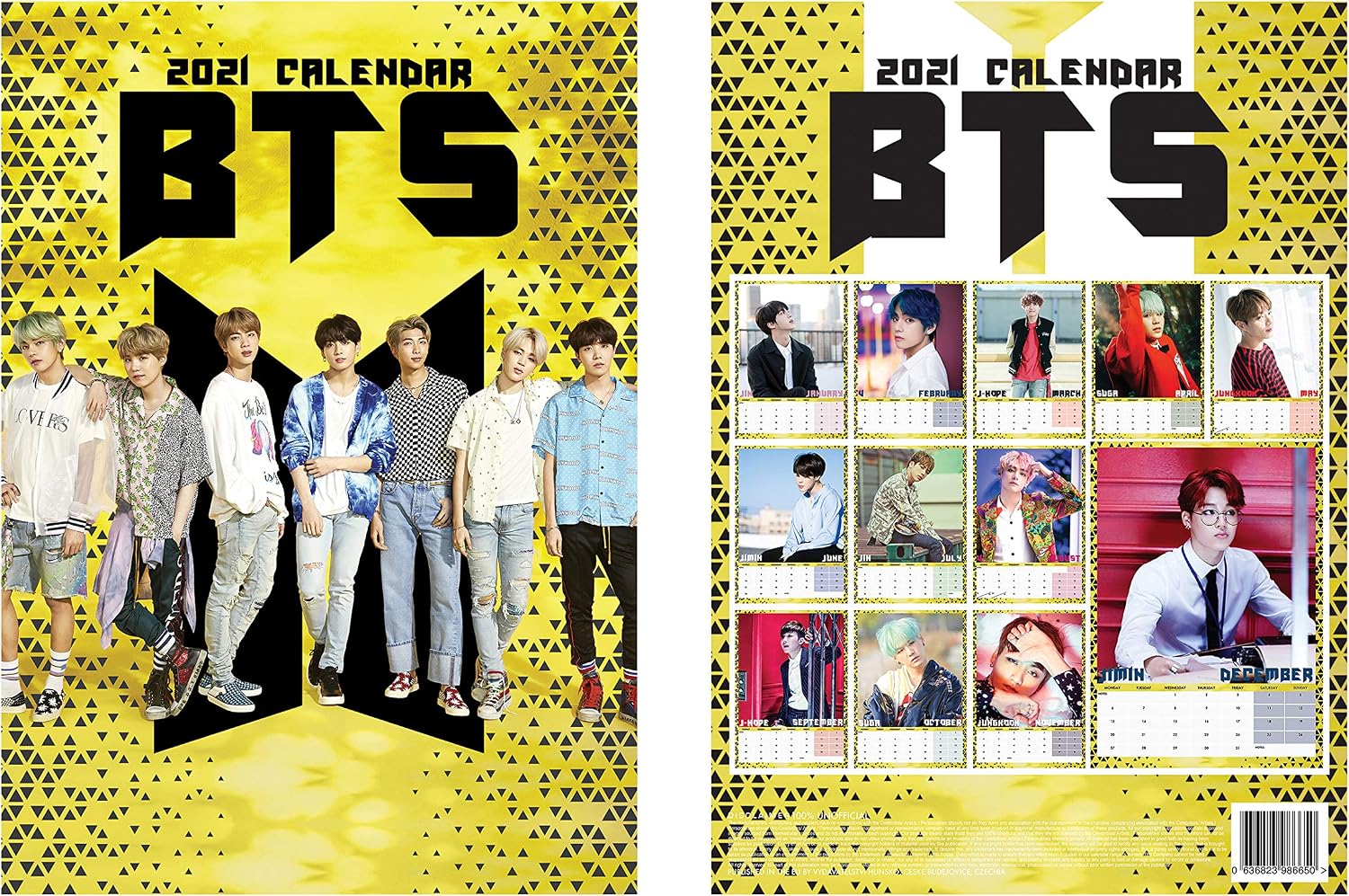 BTS 2021 Calendar with BTS Fridge Magnet – BigaMart